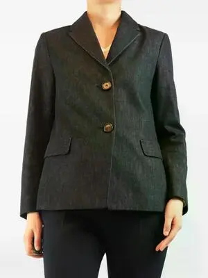 Max Mara Denim Single-breasted Blazer