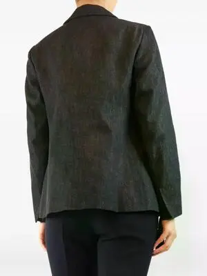Max Mara Denim Single-breasted Blazer