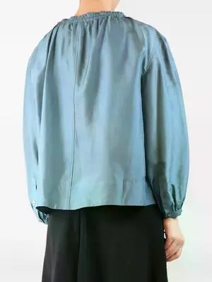 Soeur Tie-neck Gathered Blouse