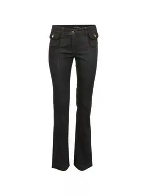 Dolce & Gabbana Flared Jeans With Contrast Stitching - Blue