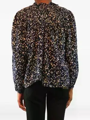 Ulla Johnson Floral Print Tie Neck Blouse