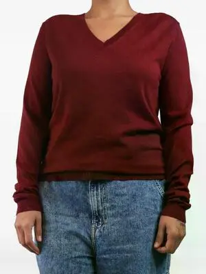 ISSUE TWELVE Paula V-neck Sweater - Red