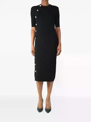 Altuzarra Rib-knit Midi Dress - Black