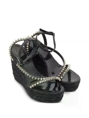 CHRISTIAN LOUBOUTIN Mafaldina Zeppa Spiked Wedge Sandals