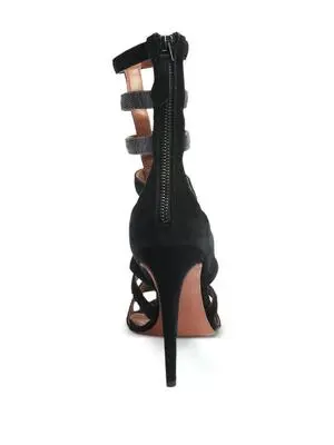 Alaïa Gladiator Suede Heeled Sandals