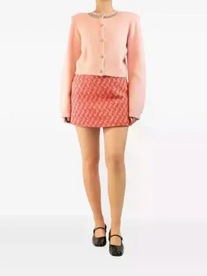 Miu Miu Wool Herringbone Mini Skirt