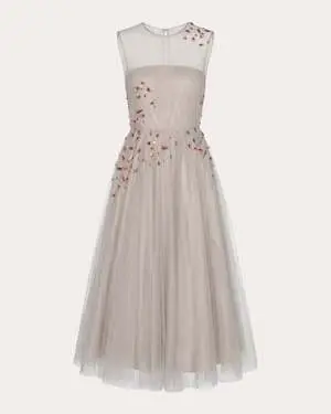 LIA COHEN Embrace Beaded Tulle A-line Gown
