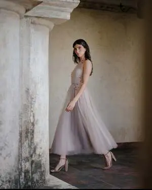 LIA COHEN Embrace Beaded Tulle Gown