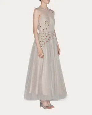 LIA COHEN Embrace Beaded Tulle Gown