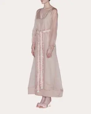 LIA COHEN Silk Organza A-line Dress