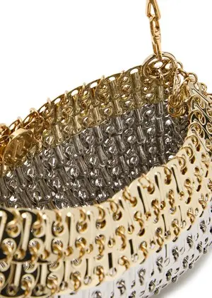 Rabanne 1969 Skyline Two-tone Disc Shoulder Bag