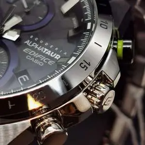 Casio Edifice Solar Powered Chronograph Watch With Sapphire Crystal
