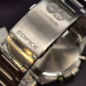 Casio Edifice Solar Powered Chronograph Watch With Sapphire Crystal