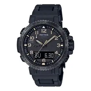 Casio Solar Powered Analog/digital Combo Watch - Black