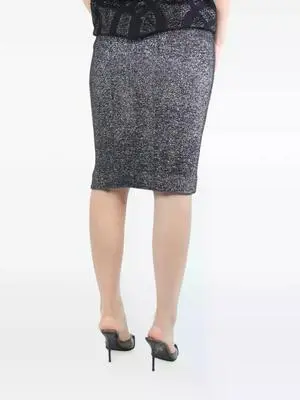 JIL SANDER Lurex Knit Mini Skirt
