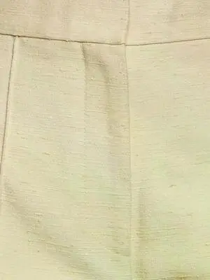 Dior Beige Silk Pressed Crease Trousers
