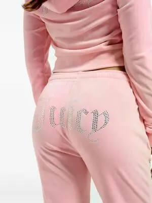 Juicy Couture Diamanté Velour Track Pants