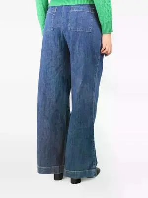 JAMES PERSE Wide-leg Pleated Pocket Jeans