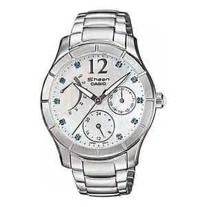 Casio Sheen Stainless Steel Analog Watch - White