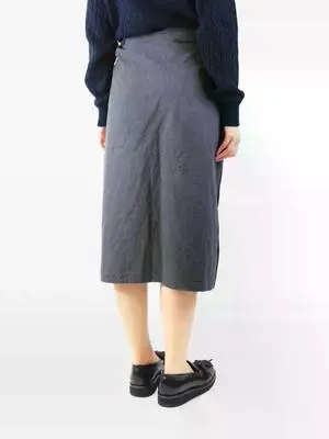 DANIELA GREGIS Check Straight Skirt