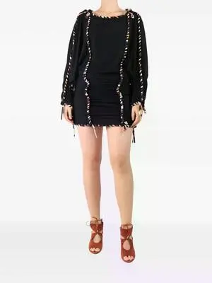 ISABEL MARANT VINTAGE Zina Batwing-sleeve Mini Dress