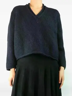 BOBOUTIC V-neck Chunky Knit Sweater