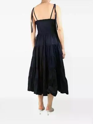 Ulla Johnson Panelled Tiered Midi Dress