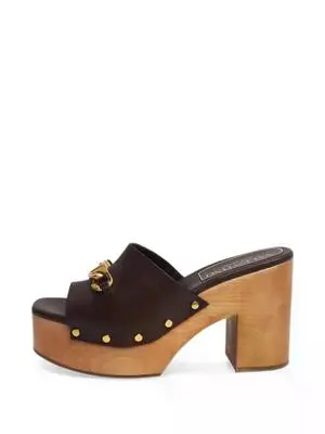 Valentino Garavani Vlogo Chain Platform Mules