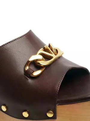 Valentino Garavani Vlogo Chain Platform Mules