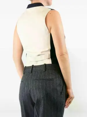 ZANINI Pinstripe Wool Waistcoat