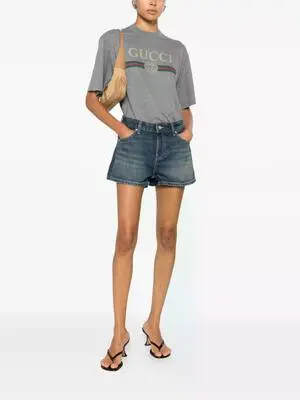 Gucci Interlocking G Web-stripe T-shirt