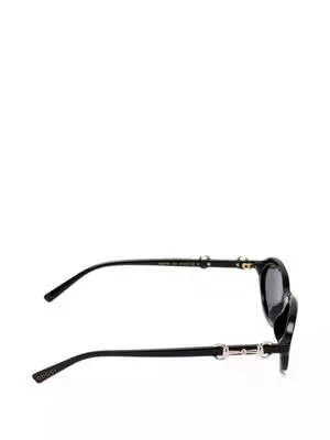 Gucci Horsebit Oval-frame Sunglasses