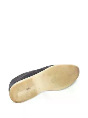 Loro Piana Open Walk Suede Loafers - Blue