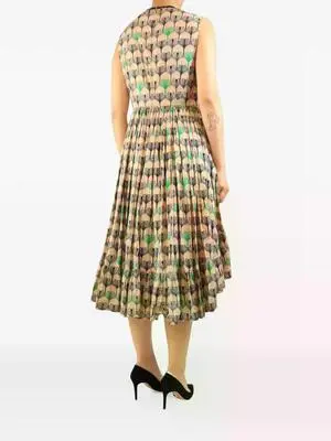 Fendi Asymmetric Floral Print Midi Dress