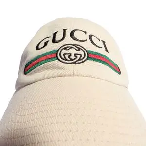 Gucci Embroidered Cotton Baseball Hat