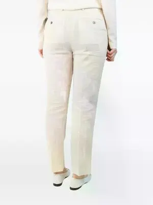 Rick Owens Textured Linen And Wool Blend Trousers
