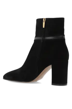 GIANVITO ROSSI Suede Heeled Ankle Boots