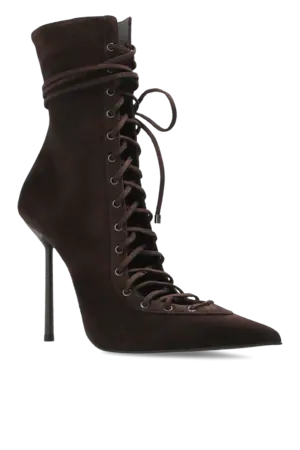 LE SILLA Suede Heeled Ankle Boots "colette