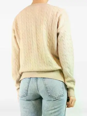 Brunello Cucinelli Cable Knit V-neck Sweater