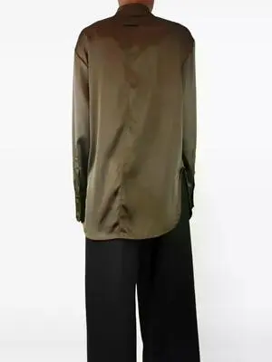 Camilla And Marc Khaki Concealed Fastening Shirt