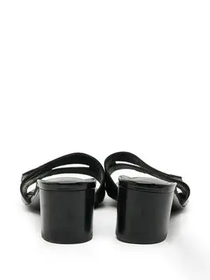 Hermès Heeled Sandals - Black