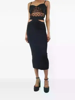 AVITEUR Keely Cut-out Midi Dress