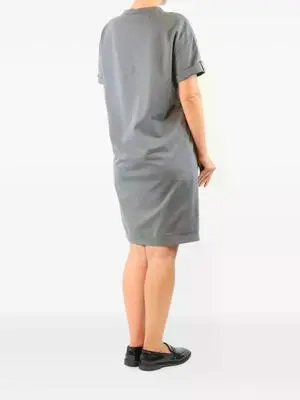 Brunello Cucinelli Cotton Short-sleeved Midi Dress