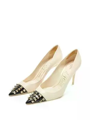 Valentino Garavani Rockstud Leather Heeled Pumps