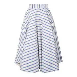 MA MULIER Nova Striped Midi Skirt