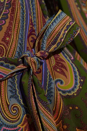 Etro Dress With A Waist Belt
