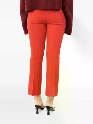 Max Mara Pressed Crease Trousers - Red