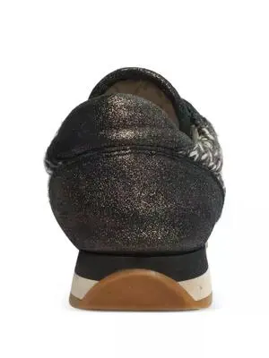 Brunello Cucinelli Sparkly Tweed Lace-up Sneakers