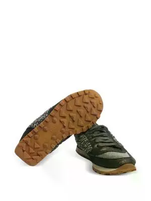 Brunello Cucinelli Sparkly Tweed Lace-up Sneakers