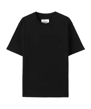 JIL SANDER Logo Printed Crewneck T-shirt - Black